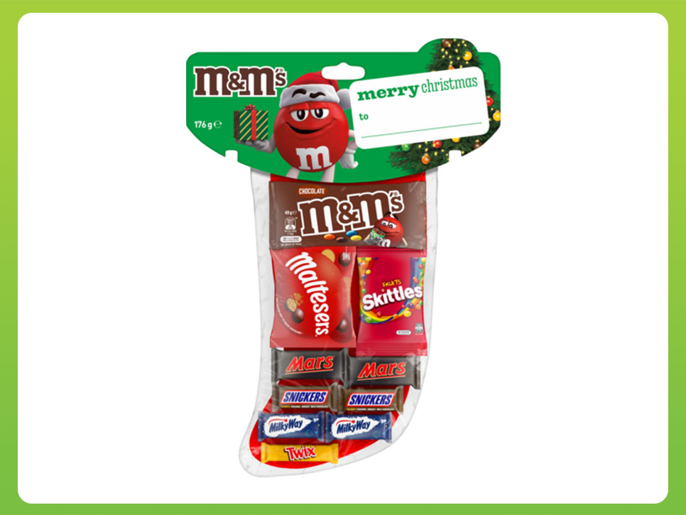 m&m’s christmas stocking 176g - Shiploads