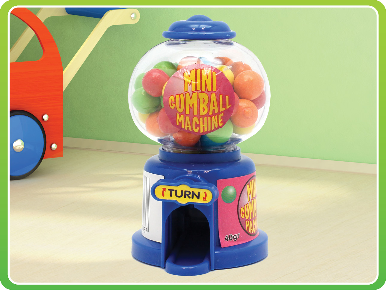 Gum Ball Machine Mini 40g Shiploads