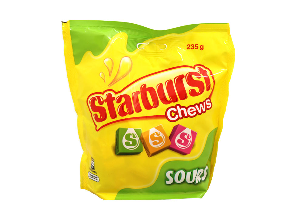 starburst sours 235g - Shiploads