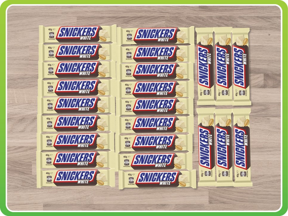 snickers white 24 x 40g bars! - Shiploads