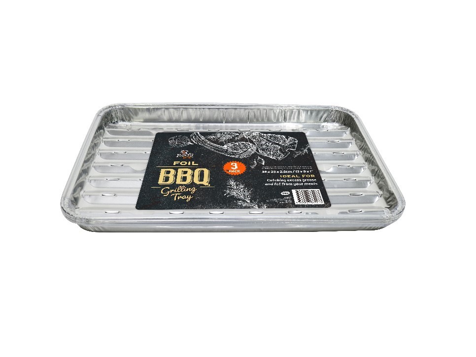 foil tray bbq grilling pk3 - Shiploads