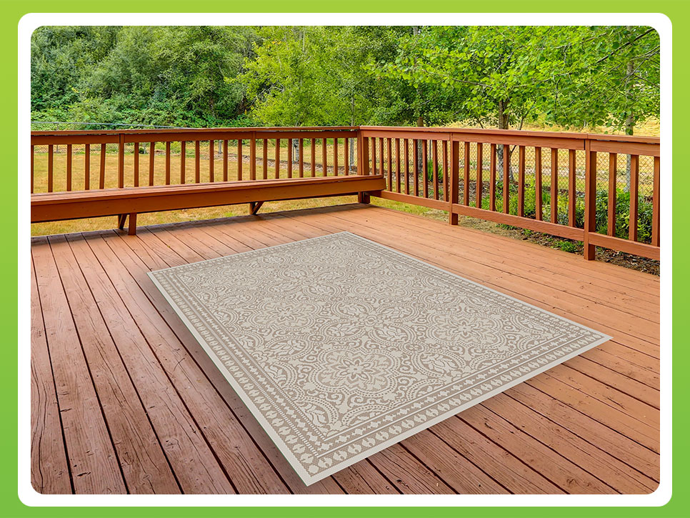 RUG OUTDOOR 60033 IVORY/TAUPE 2.1X3M - Shiploads