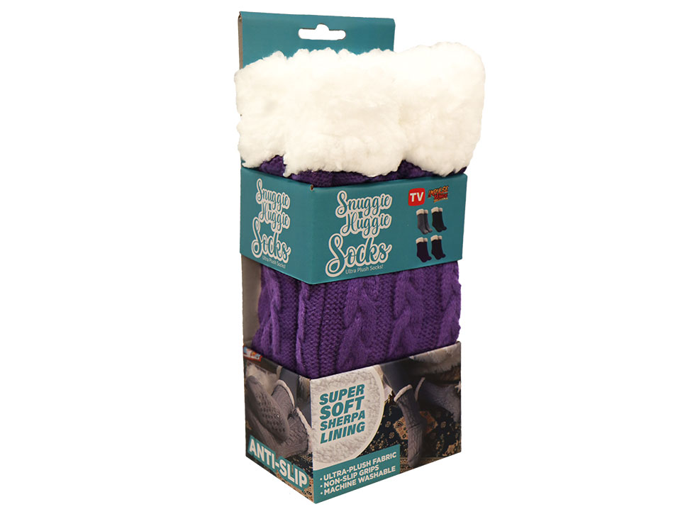 socks snuggy huggy purple - Shiploads